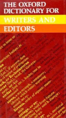 The Oxford Dictionary For Writers And Editors | The Maleny Bookshop ...